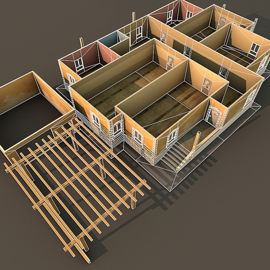 House Interior Building 3ds