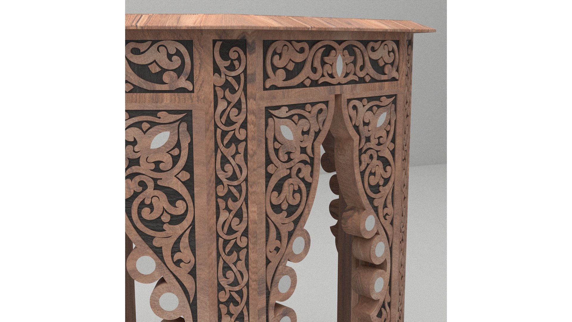 3D Damascene Arabesque Antique Table - TurboSquid 1984349