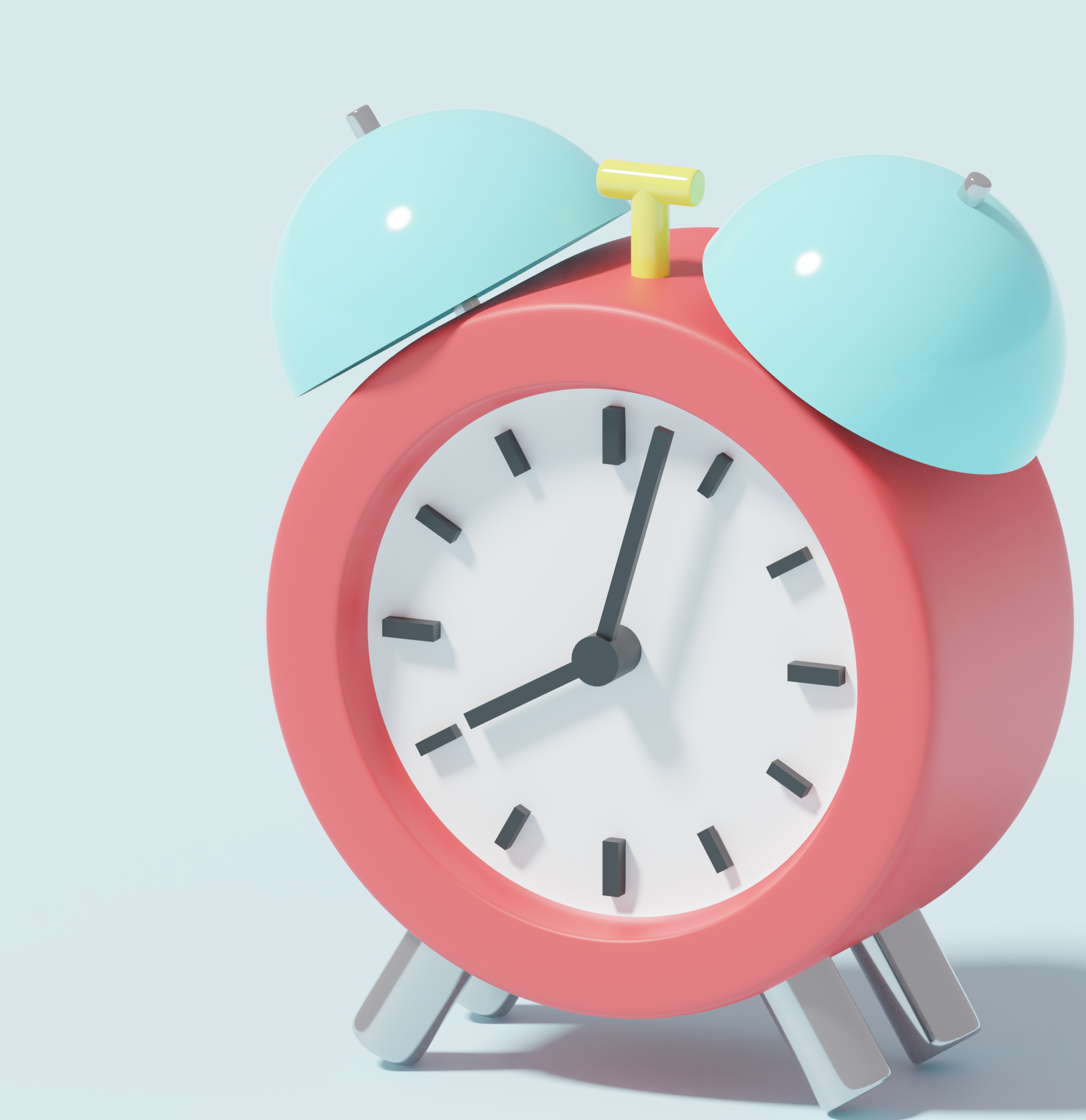 Cartoon alarm clock 3D model - TurboSquid 1587139