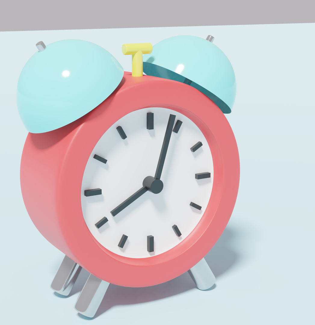 Cartoon alarm clock 3D model - TurboSquid 1587139