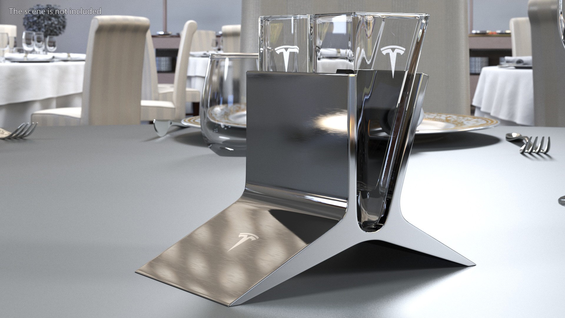 3D Tesla Sipping Glasses Model - TurboSquid 2025442
