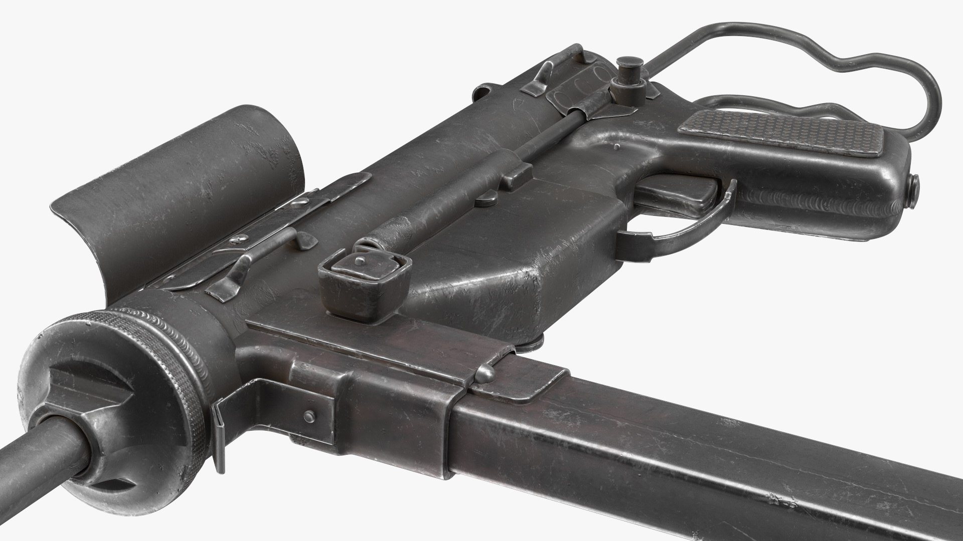 3D M3 Grease Gun 45 Caliber WW2 SMG - TurboSquid 1772150