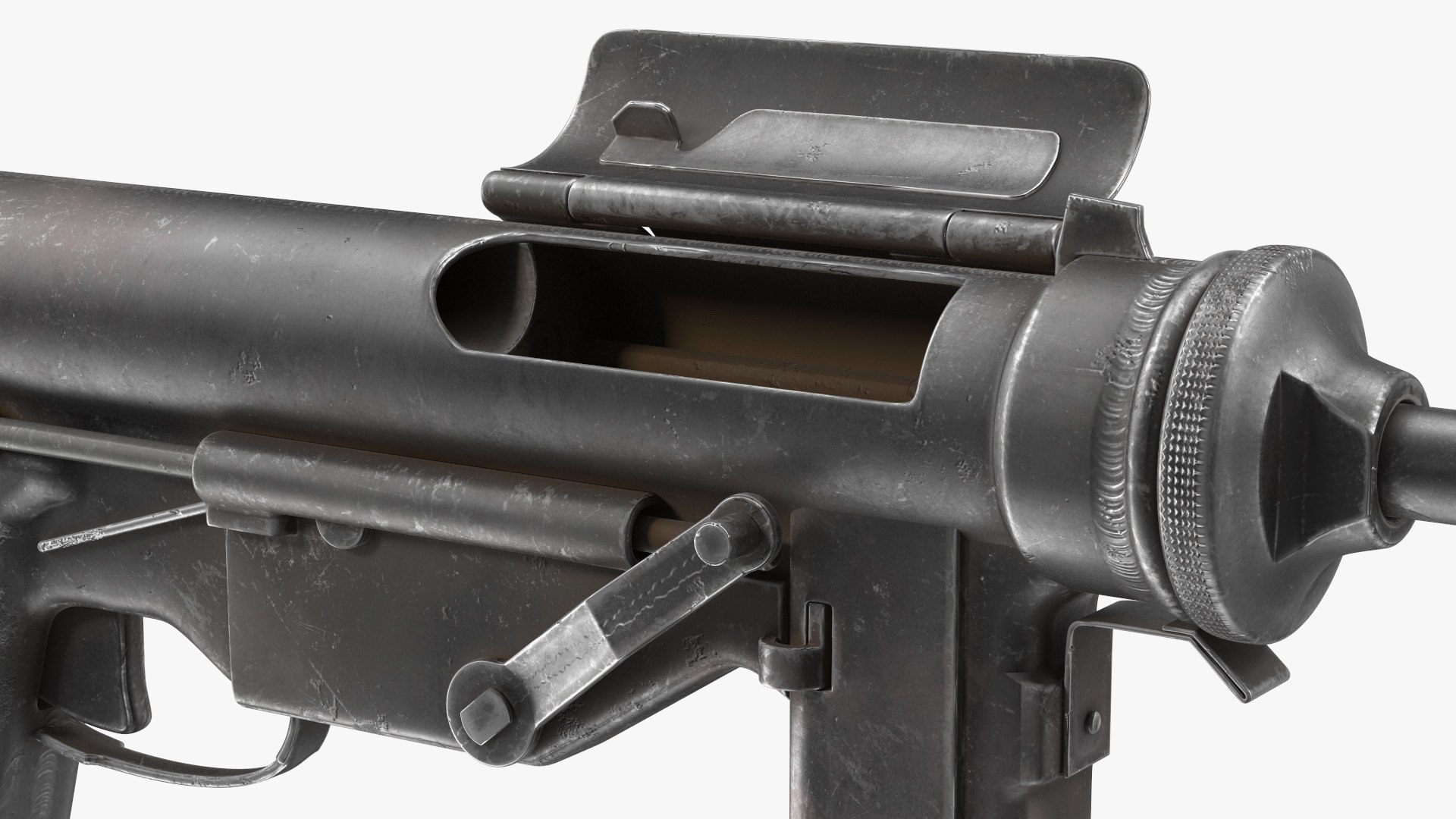 3D M3 Grease Gun 45 Caliber WW2 SMG - TurboSquid 1772150