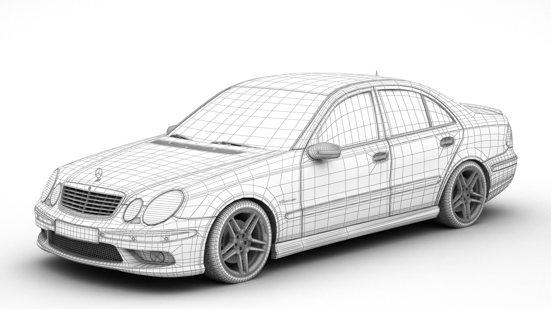Mercedes Benz E 55 AMG W211 3D Model - TurboSquid 2035068