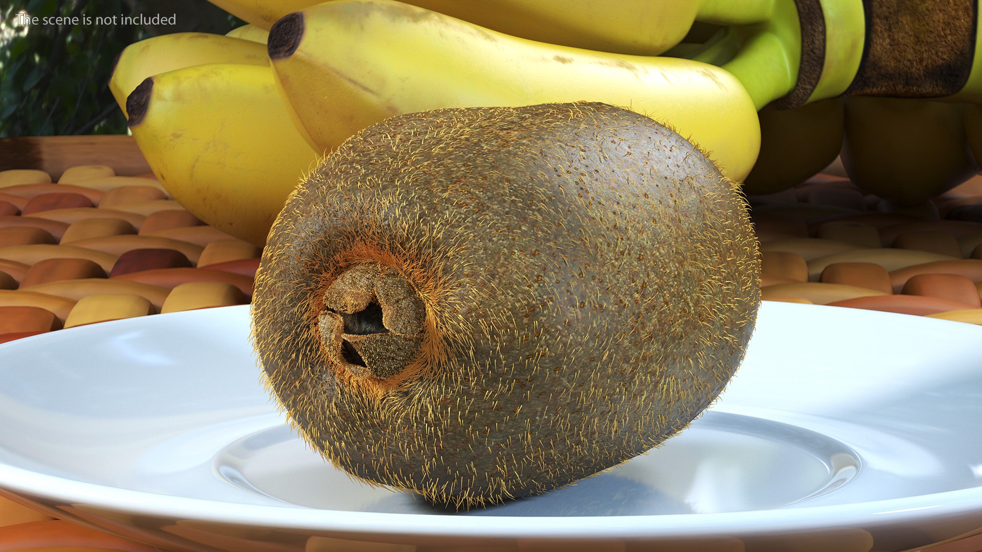 3D Tropical Fruit Kiwi With Fur Model - TurboSquid 2105591
