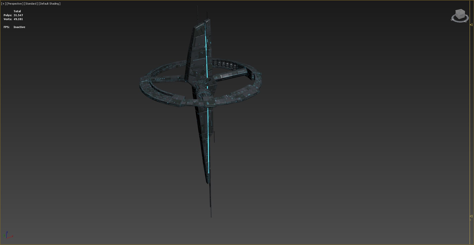 3D Dagger Space Station VR AR Sci Fi Low-poly Model - TurboSquid 1749130