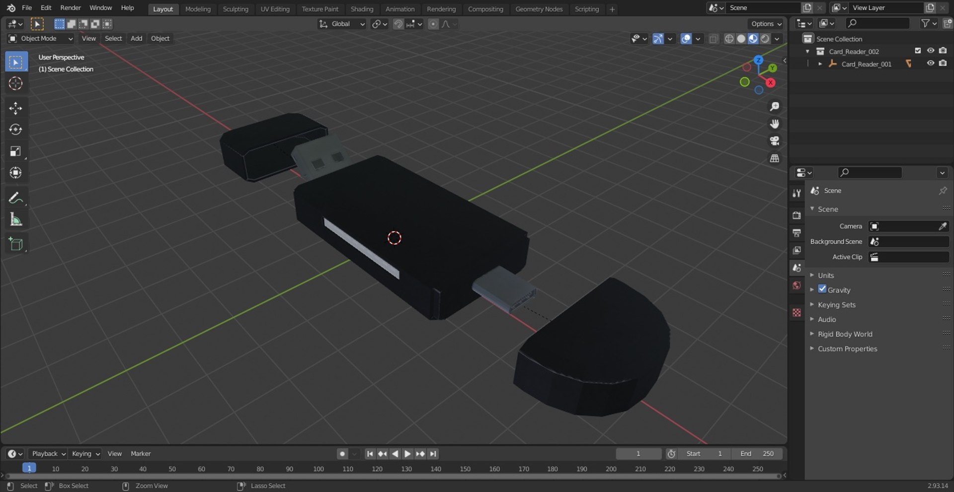 3D Card Reader - TurboSquid 2021463