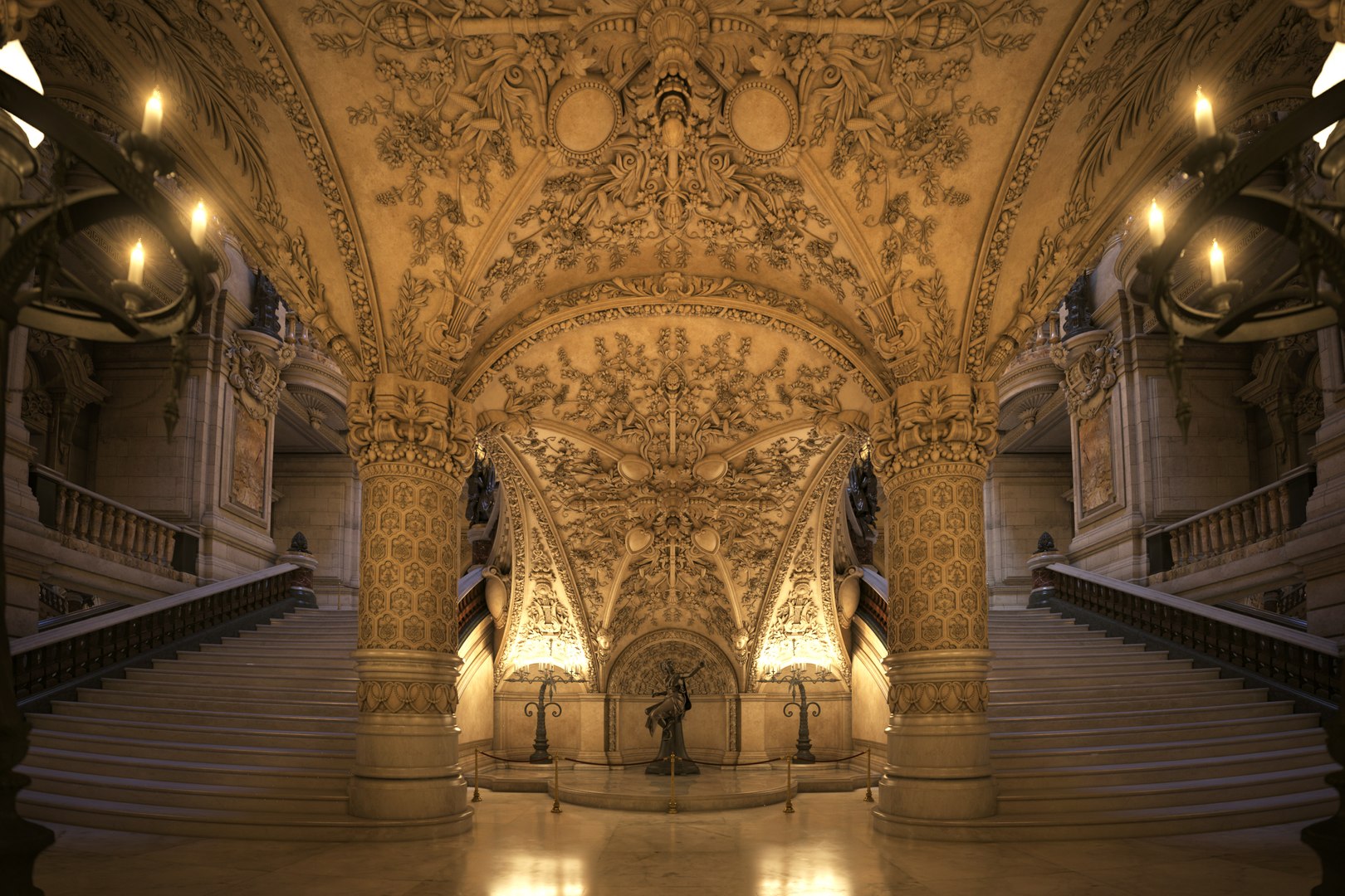 Opera Garnier - Staircase 3D Model - TurboSquid 1295933