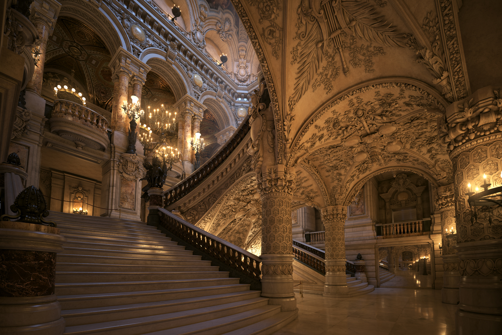 Opera garnier - staircase 3D model - TurboSquid 1295933