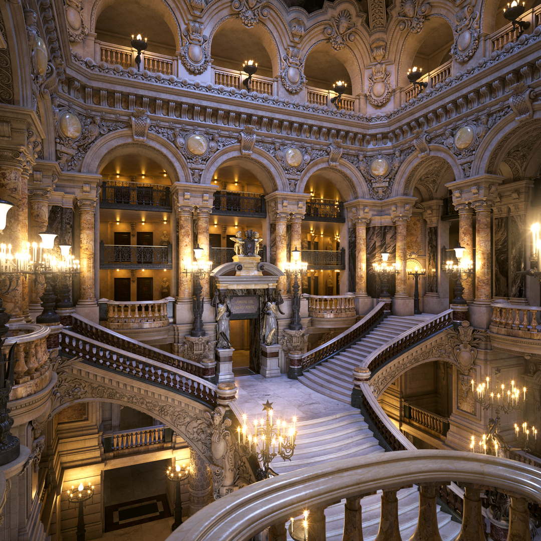 Opera garnier - staircase 3D model - TurboSquid 1295933