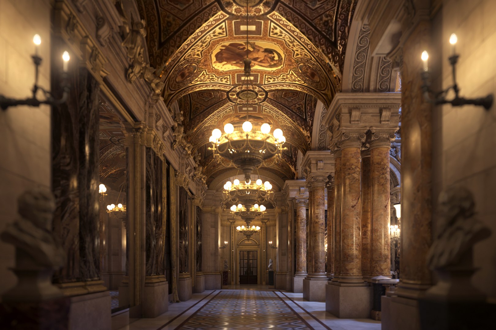 Opera garnier - staircase 3D model - TurboSquid 1295933