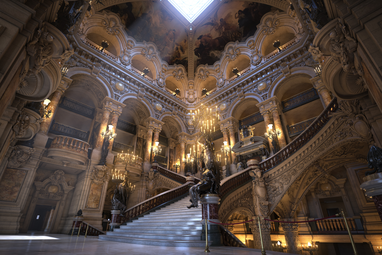 Opera garnier - staircase 3D model - TurboSquid 1295933
