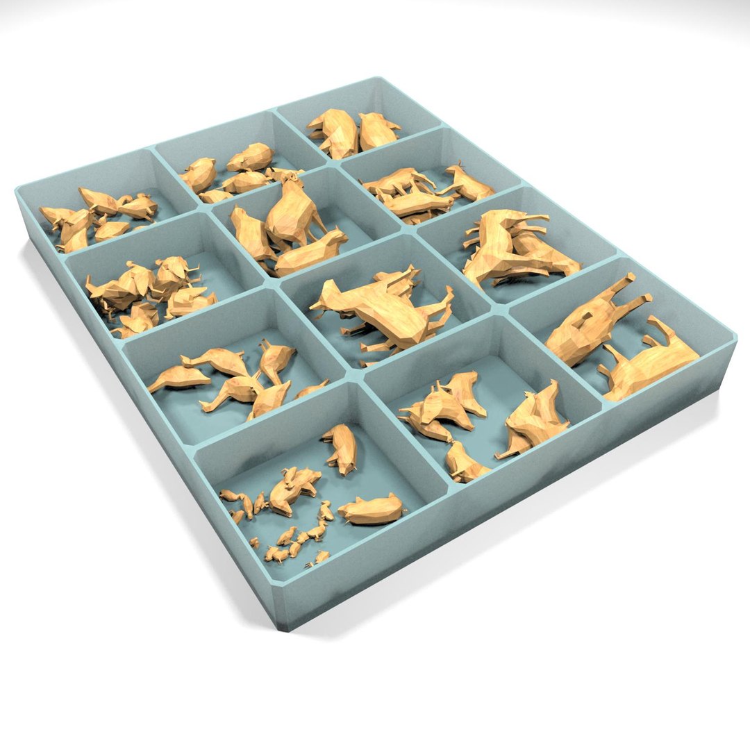 Box Wooden Animals Toys 3D - TurboSquid 1426557
