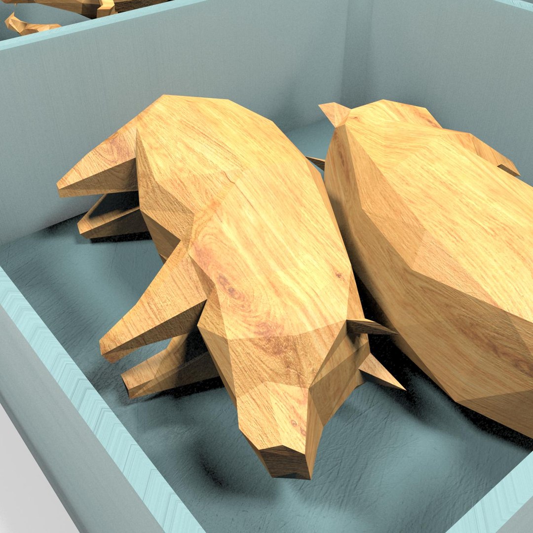 Box Wooden Animals Toys 3D - TurboSquid 1426557