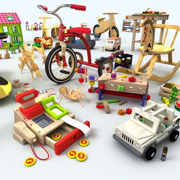 complete toys set 3d max