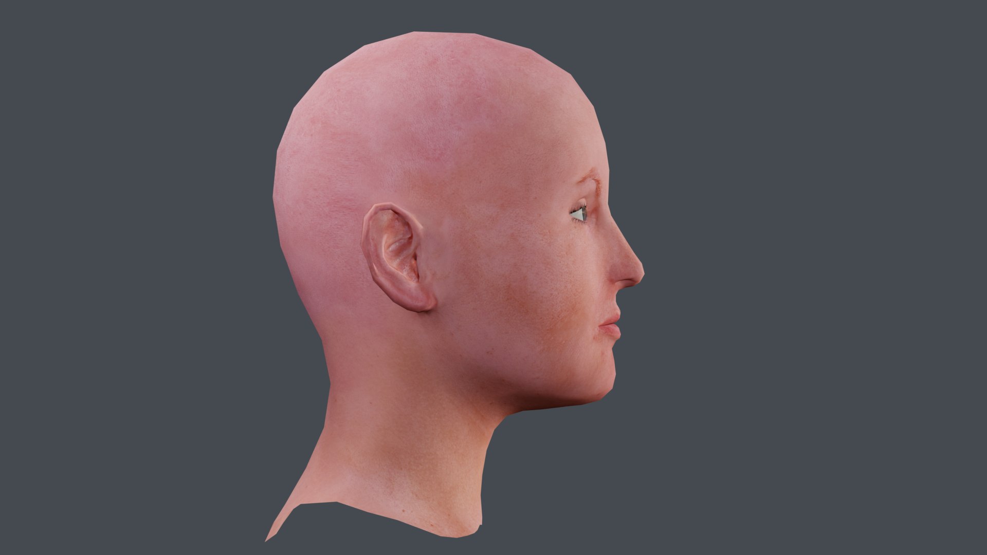 Female Head Textured 3D - TurboSquid 1744036