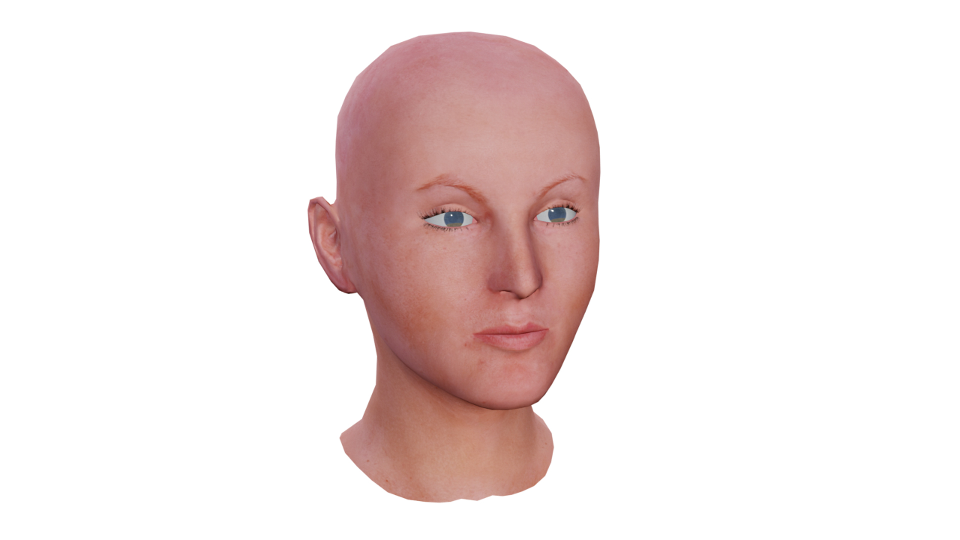 Female Head Textured 3D - TurboSquid 1744036