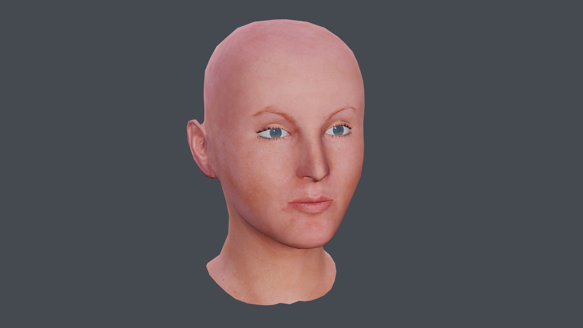 Female Head Textured 3D - TurboSquid 1744036