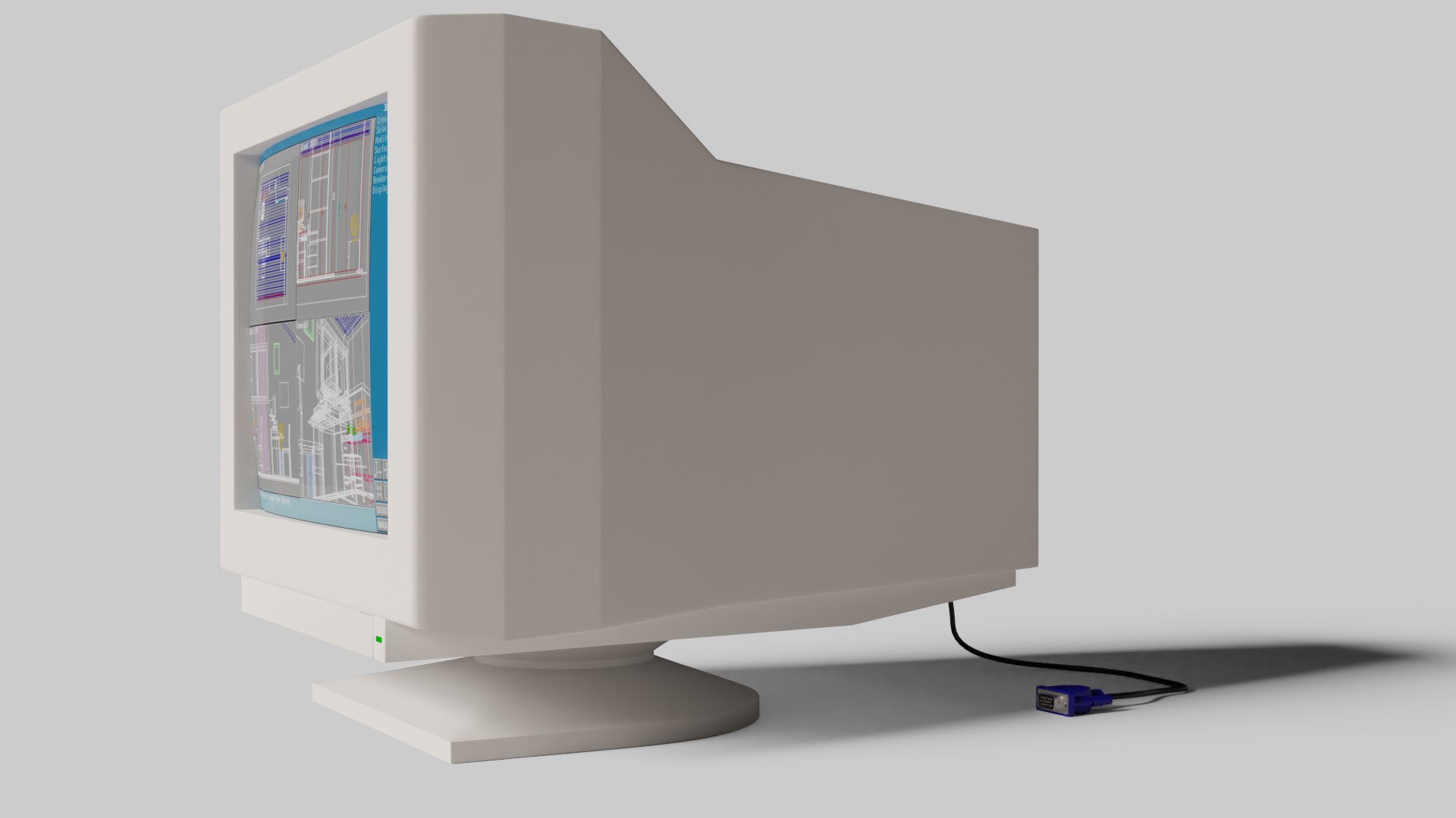 CRT Monitor Model - TurboSquid 2036847