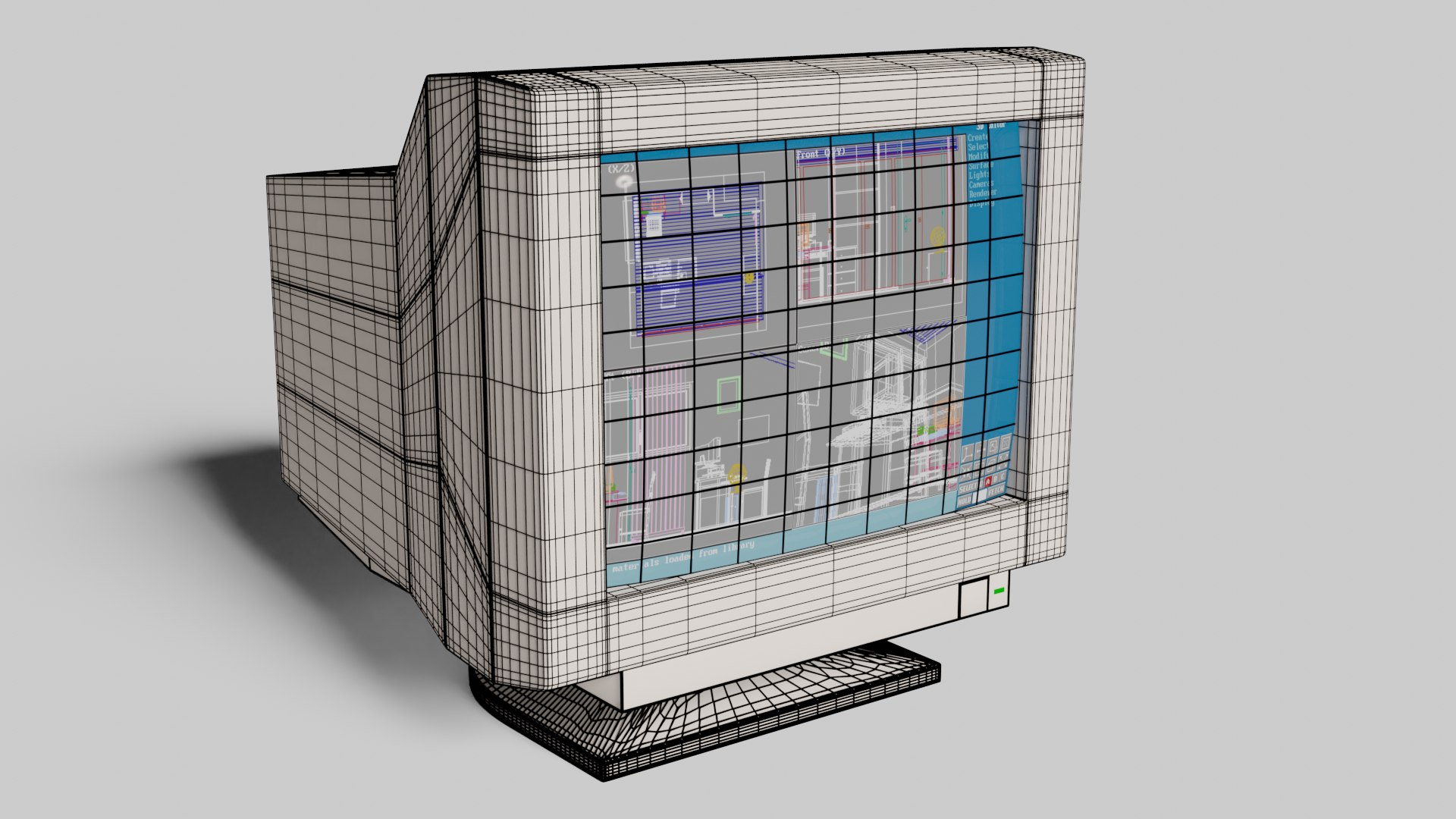 CRT Monitor Model - TurboSquid 2036847