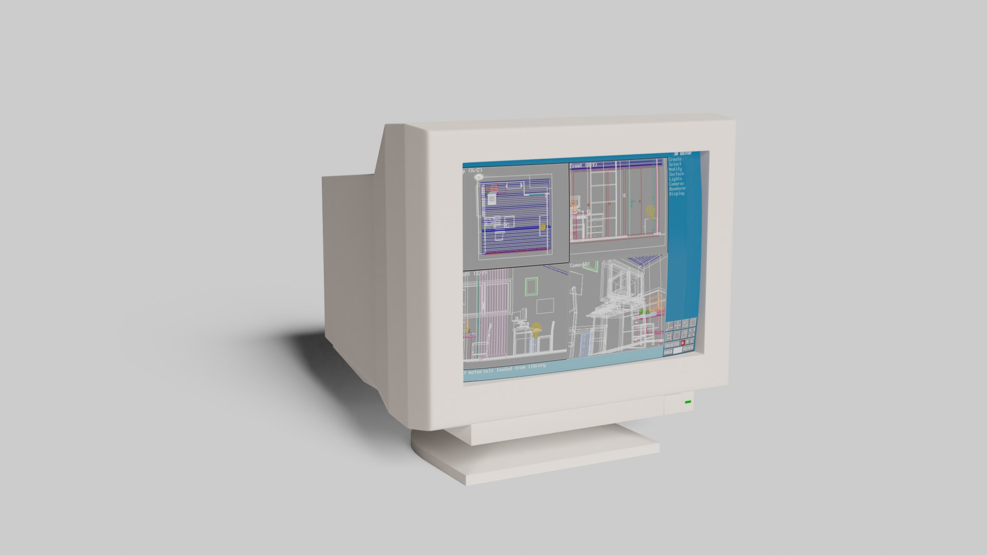 CRT Monitor Model - TurboSquid 2036847