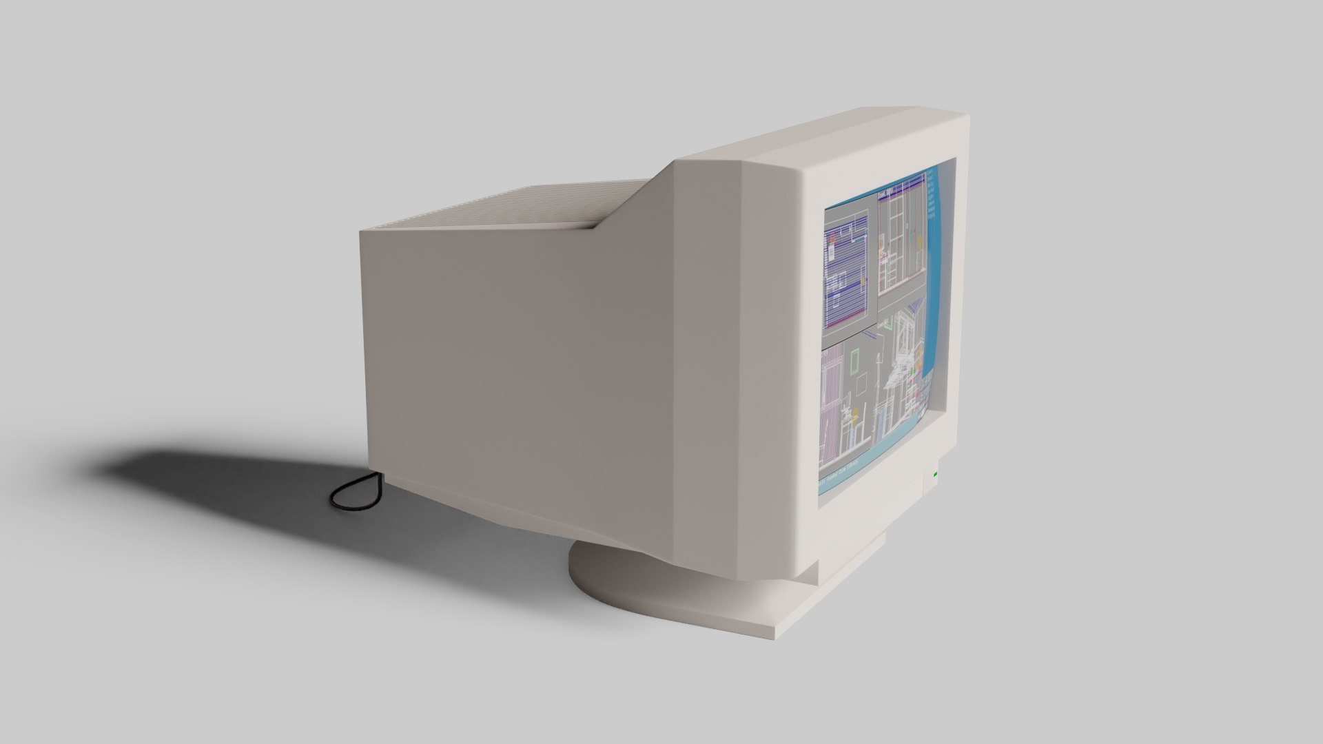 CRT Monitor Model - TurboSquid 2036847