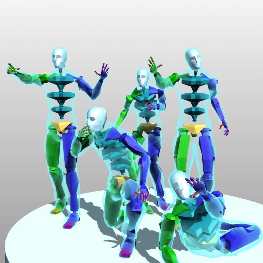Zombie Biped Animation 3d Model