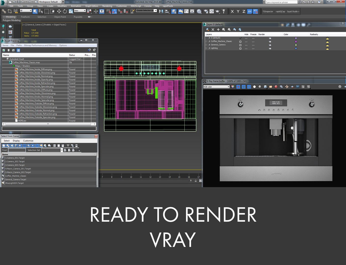 3D realistic coffee machine classic - TurboSquid 1432148