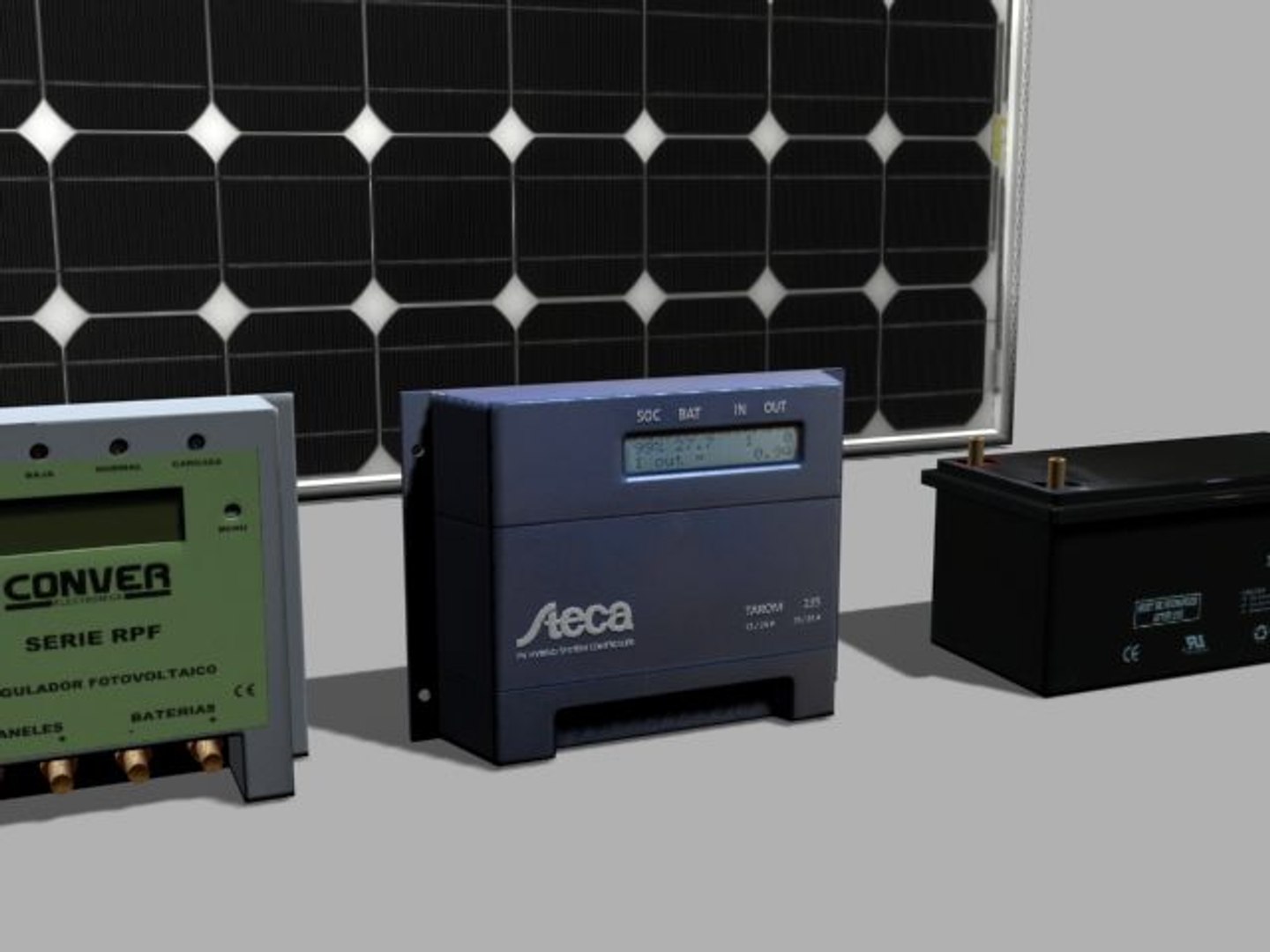 3d Solar Panels Inverter Cell