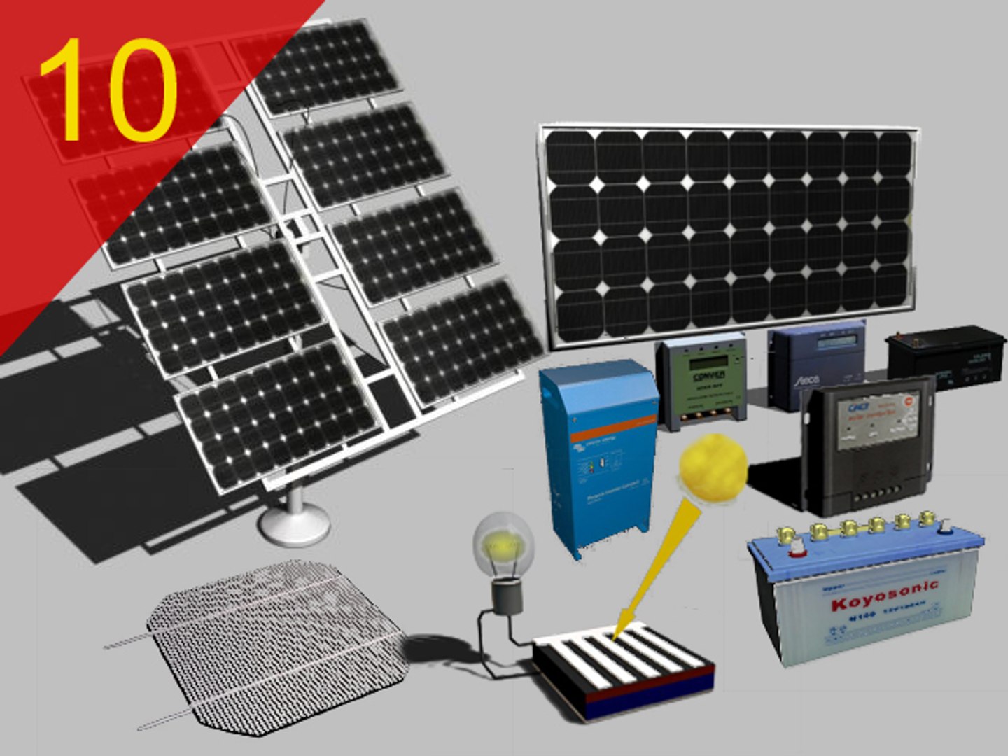 3d solar panels inverter cell