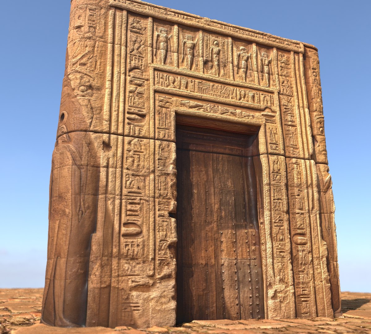 3D Model Egyptian Gates Pack - TurboSquid 2192393