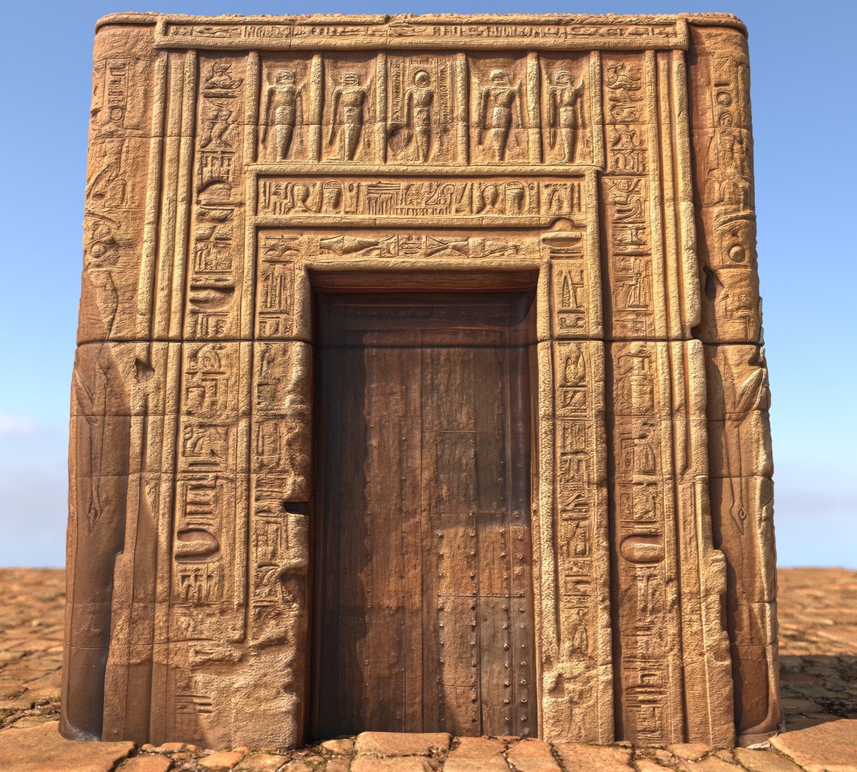 3D Model Egyptian Gates Pack - TurboSquid 2192393