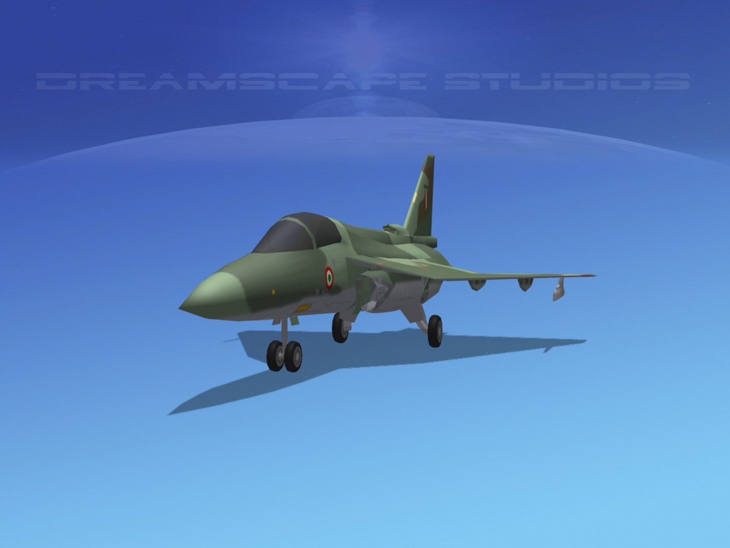 3d Tejas Hal Fighter Model