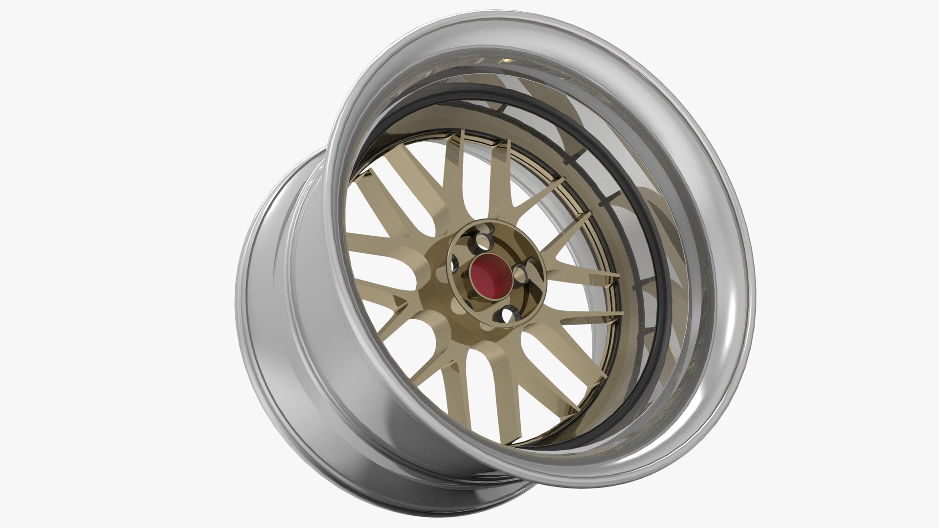 BBS LM2 Deep Dish 3D Model - TurboSquid 1824652