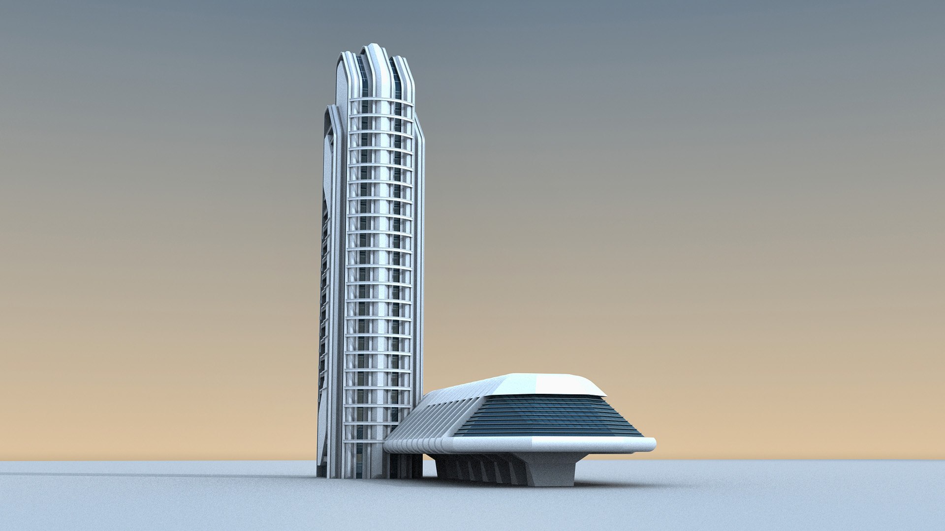 Future Building 011 3D Model - TurboSquid 2039531