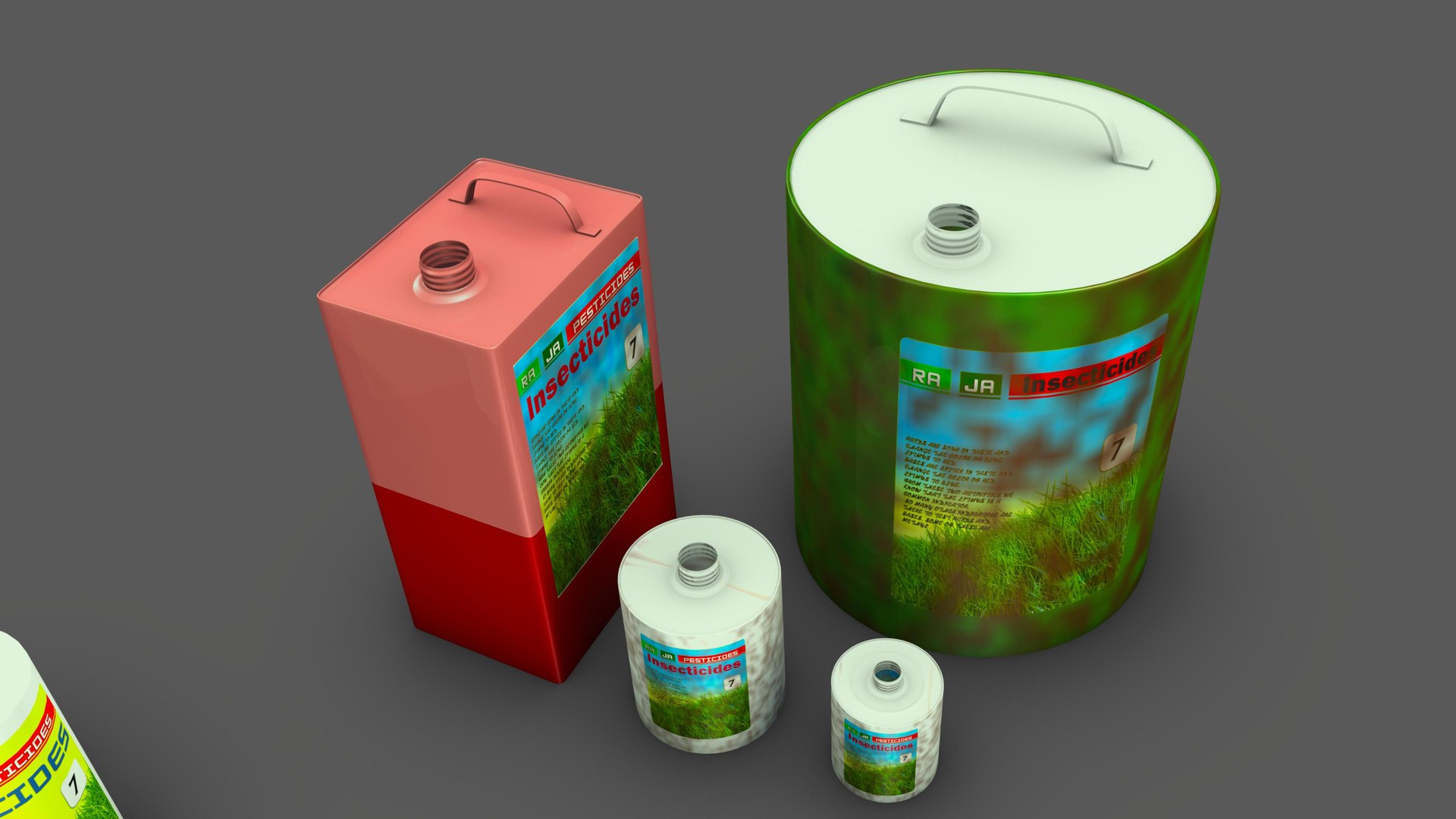 3D Insecticides And Pesticides Model - TurboSquid 1803915