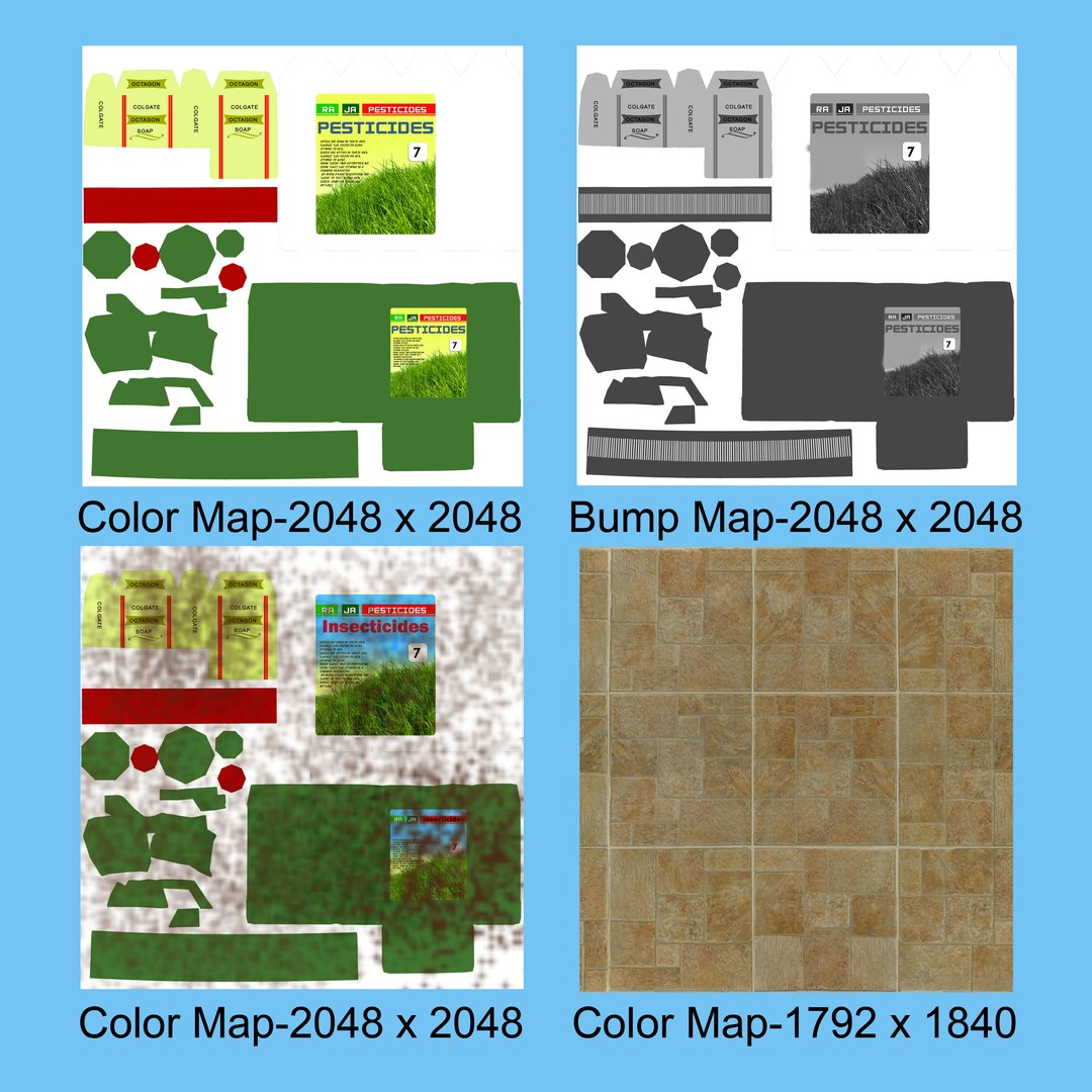 3D Insecticides And Pesticides Model - TurboSquid 1803915