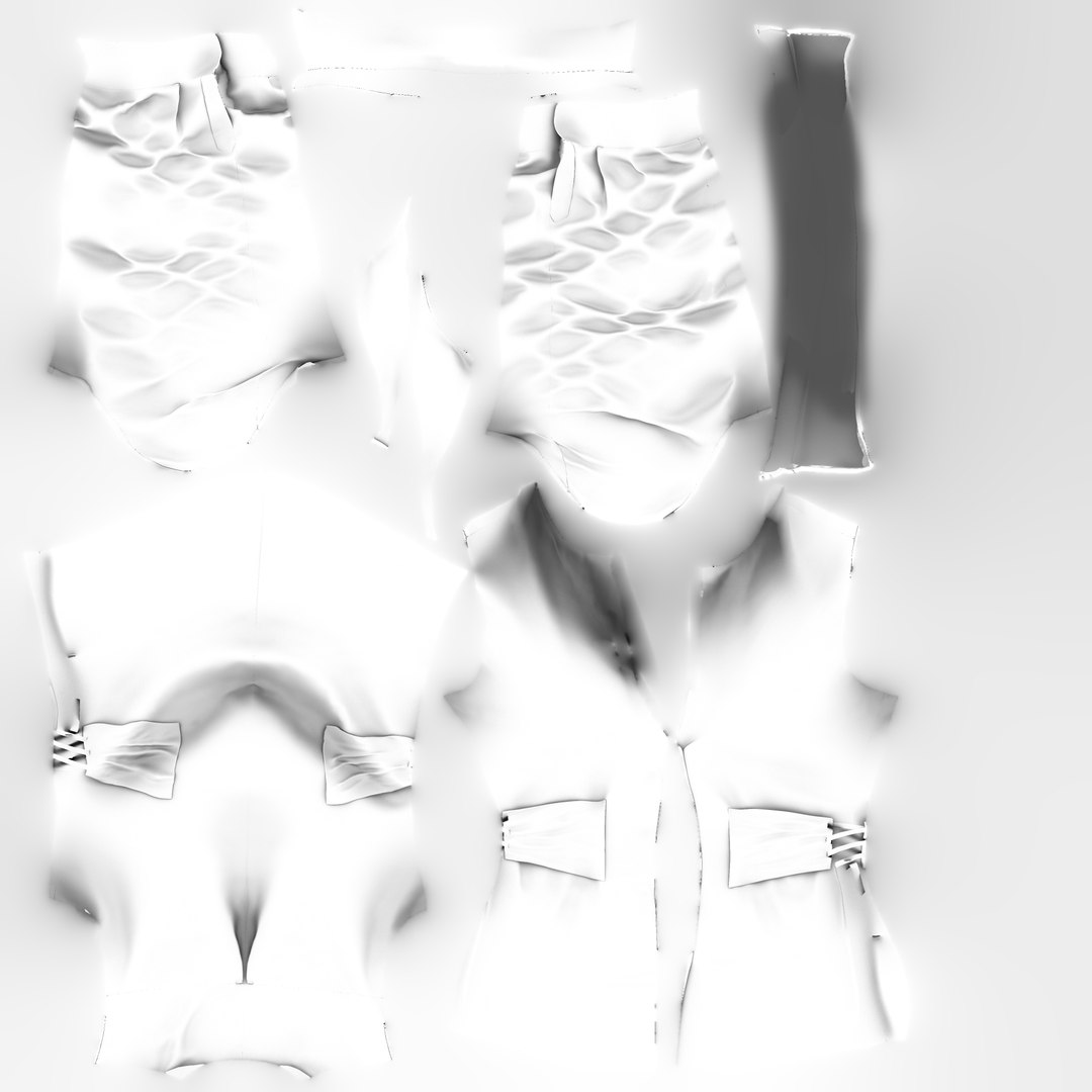 3D Open Chest Corset Waist Model - TurboSquid 1508130