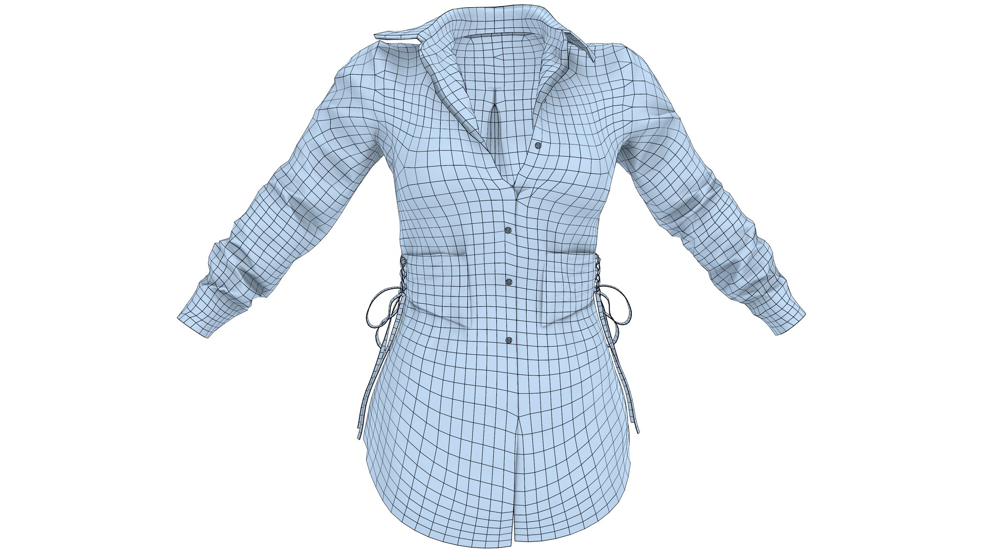 3D Open Chest Corset Waist Model - TurboSquid 1508130