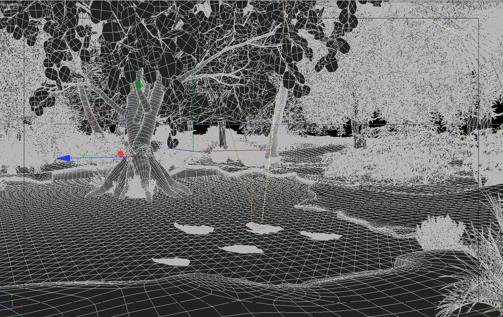 3D lake forest - TurboSquid 1326282