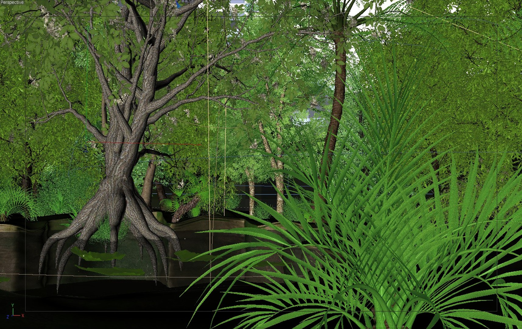 3D Lake Forest - TurboSquid 1326282