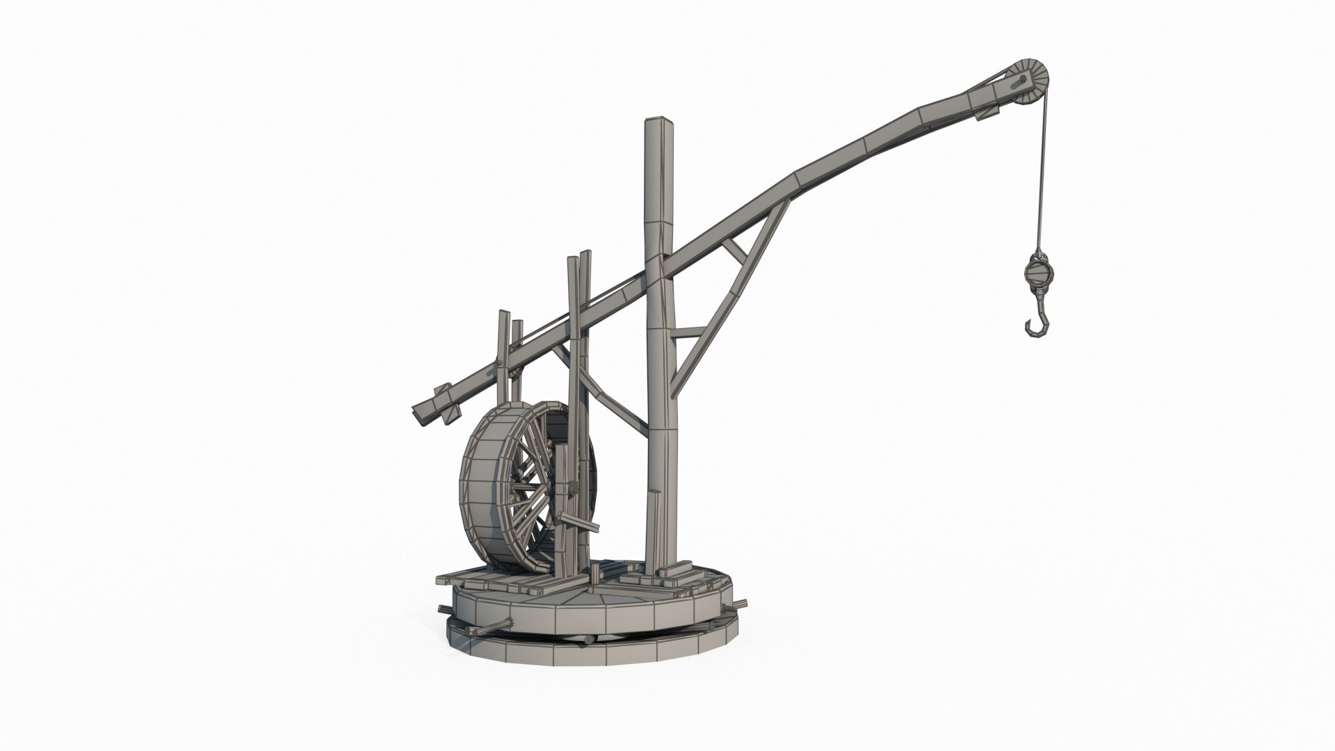 3D Ancient Lifting Equipment - TurboSquid 2320995