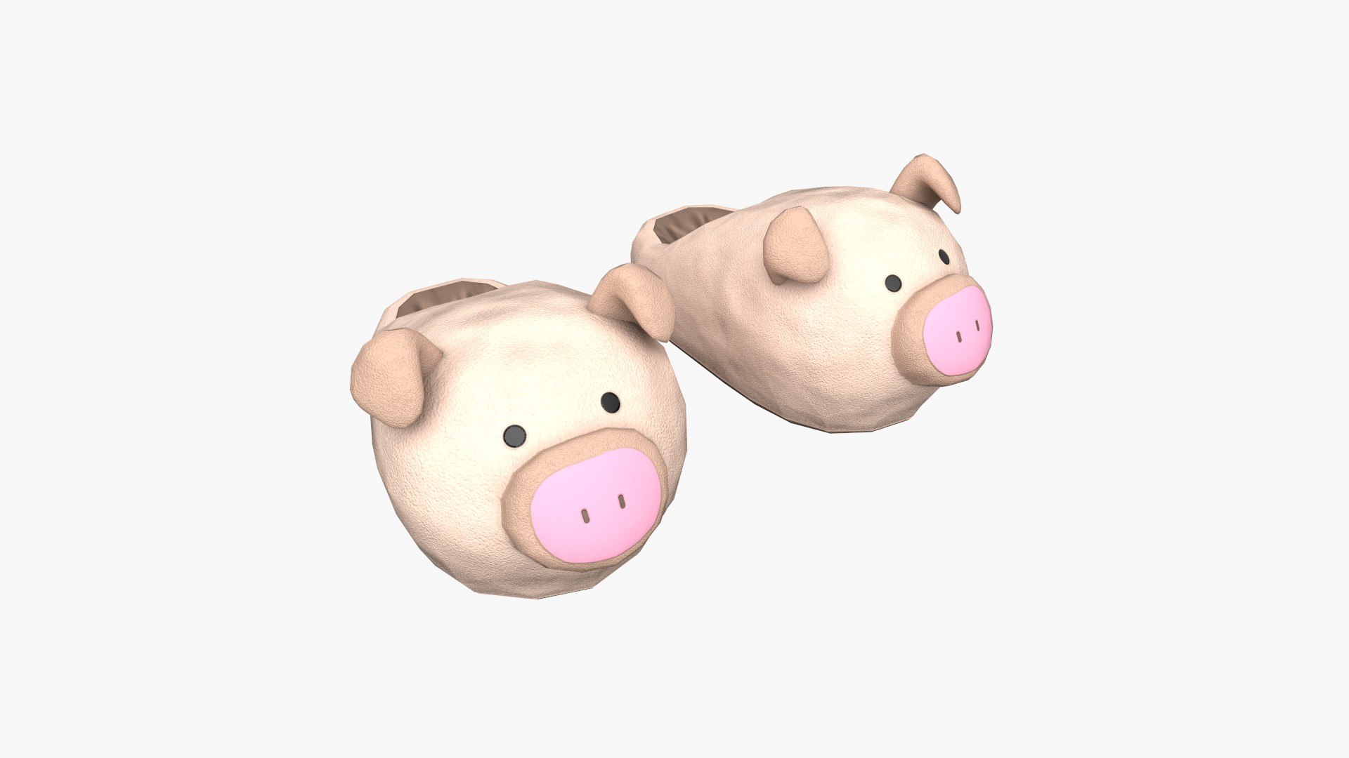 Slippers B02 Beige Pig - Costume Character Design 3D model - TurboSquid ...