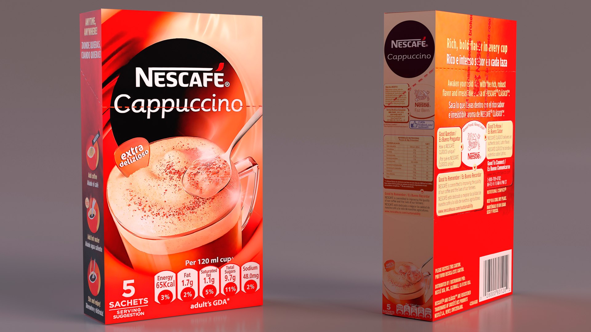 3D Nescafe Cappuccino Box - TurboSquid 2160552