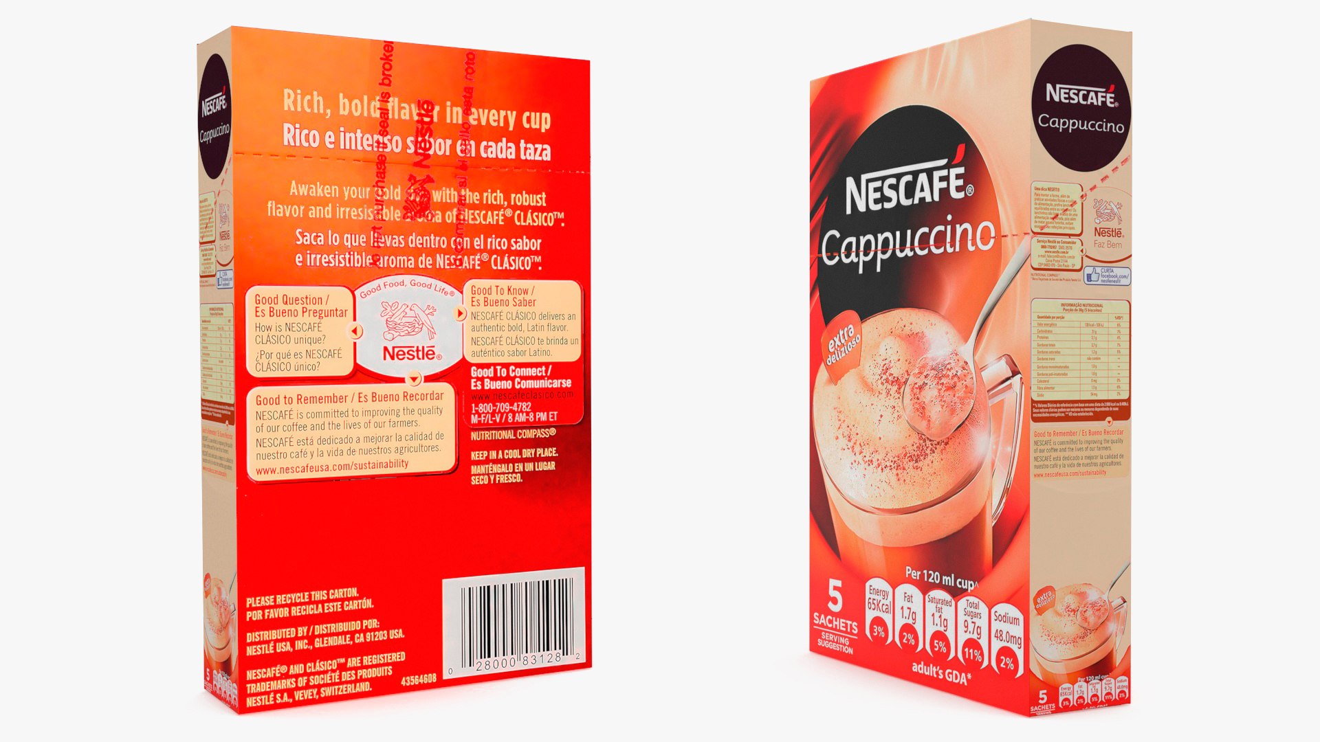 3D Nescafe Cappuccino Box - TurboSquid 2160552
