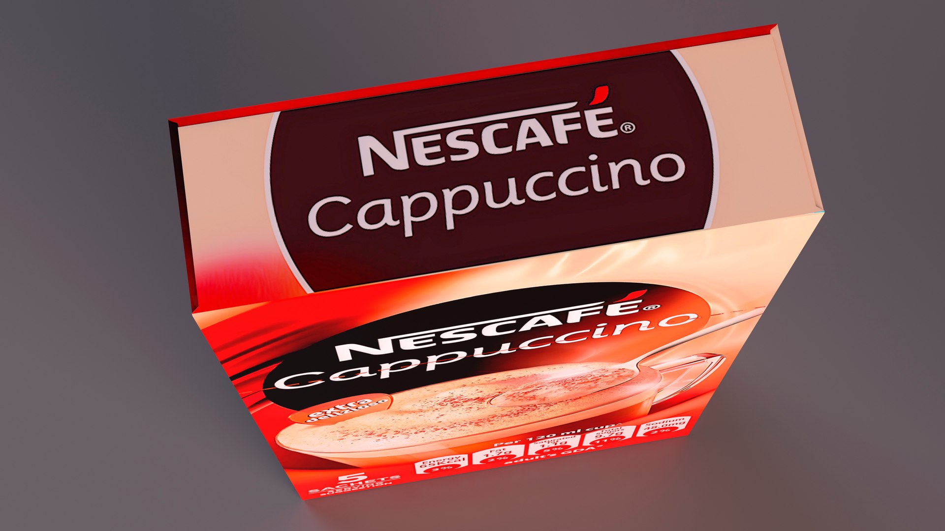 3D Nescafe Cappuccino Box - TurboSquid 2160552