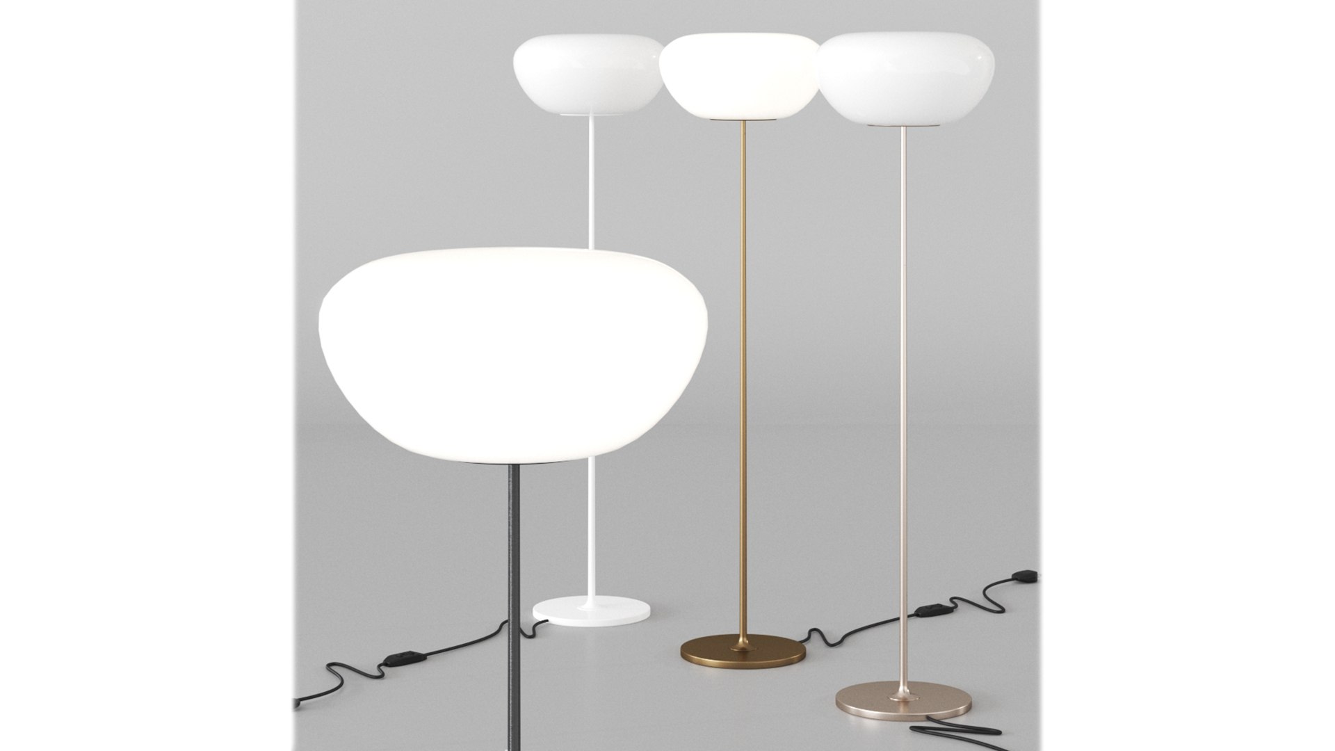 modelo 3d Lumi F07 C05 01 by Fabbian Floor Lamp - TurboSquid 2115017