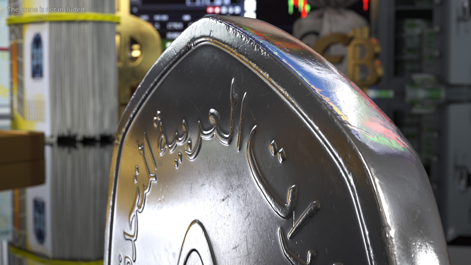 3D UAE 50 Fils Coin - TurboSquid 1933656