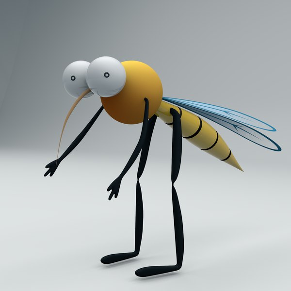 3D Funny mosquito - TurboSquid 1763825