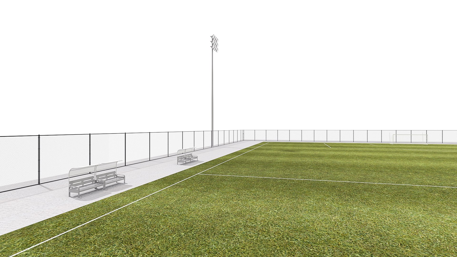 3D model Soccer field 01 - TurboSquid 2124581
